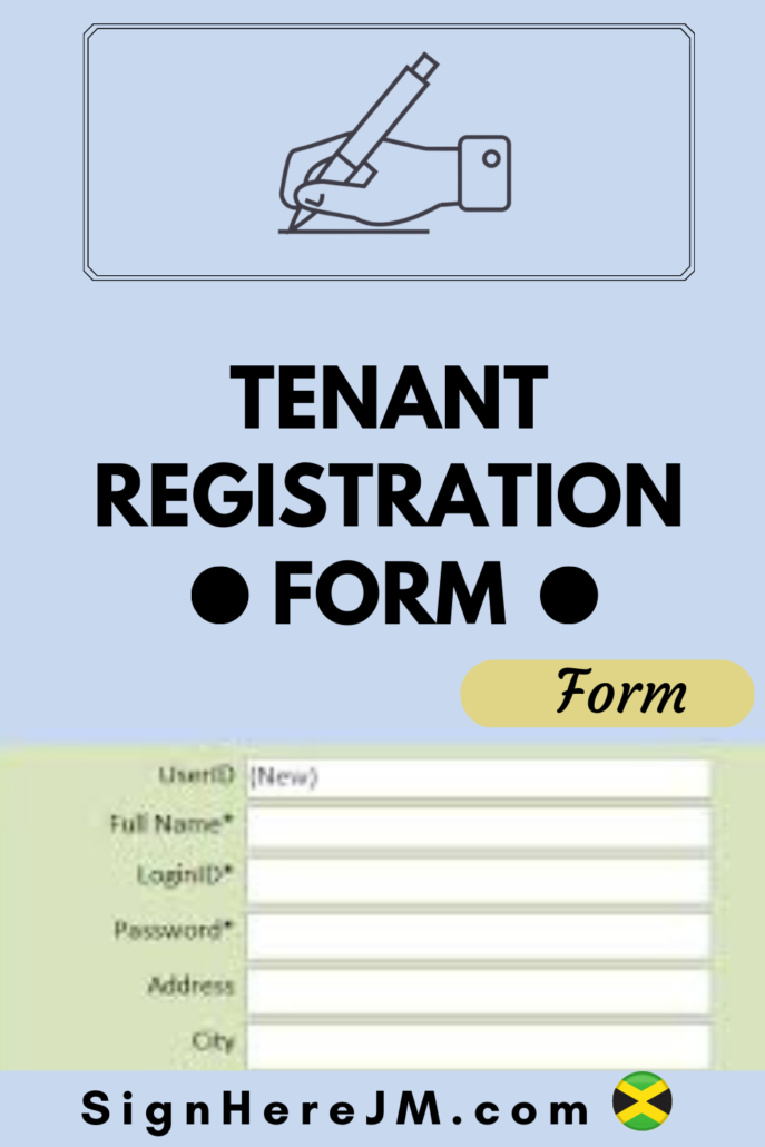 tenant registration - Jamaican Contracts: SignHereJM